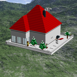 LEGO IDEAS - Winter House with Red Roof