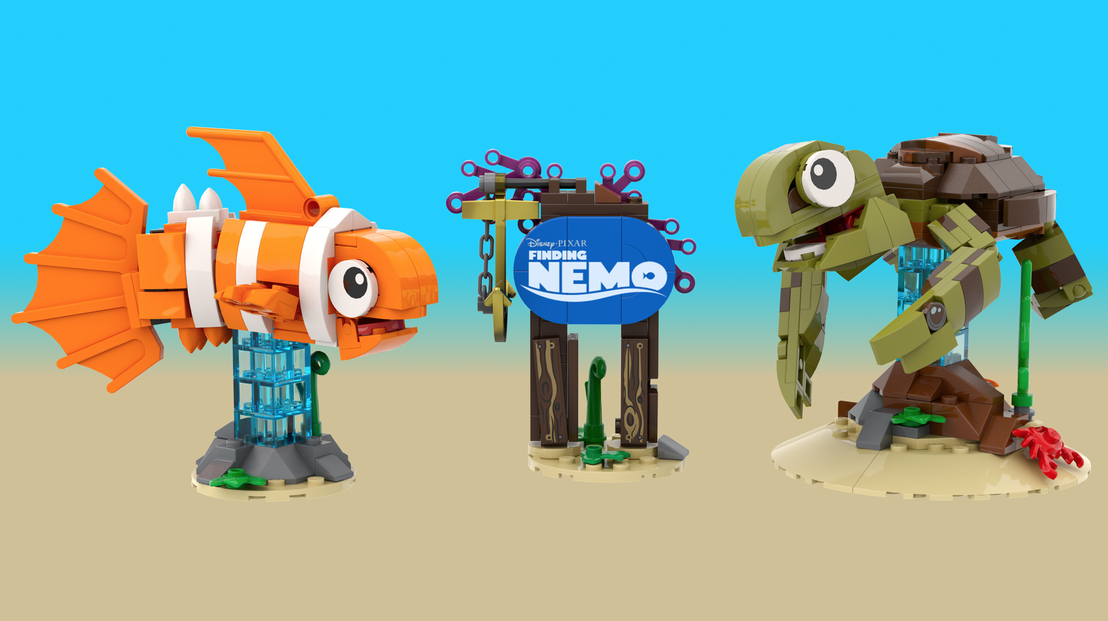 LEGO IDEAS - Nemo & Squirt from FINDING NEMO