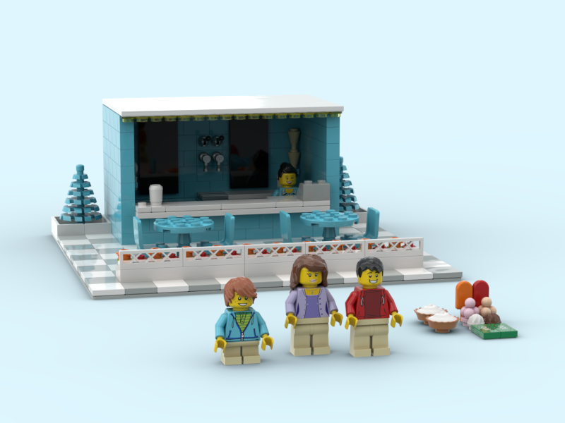 LEGO IDEAS - Outdoor Ice Cream Shop