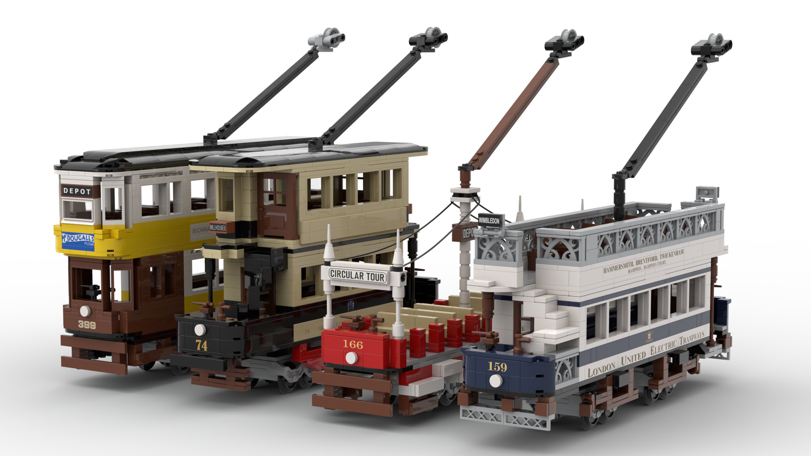 LEGO IDEAS - Fleet of Vintage Trams