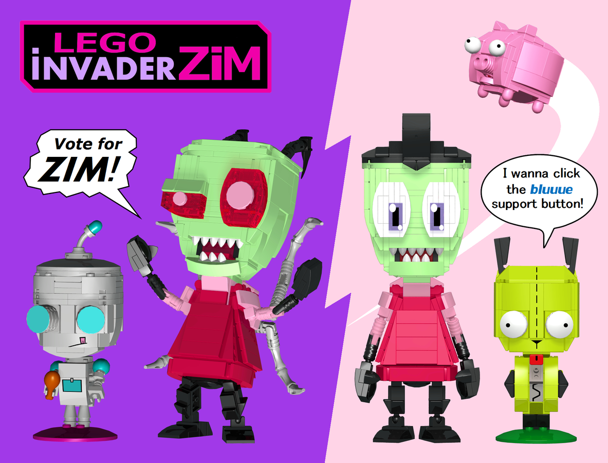 LEGO IDEAS - Invader Zim Brick-Built Figures