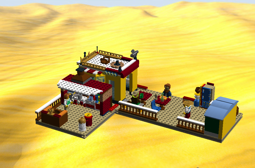 Mini Lego Restaurant Mini City Le Cafe Parisian Restaurant