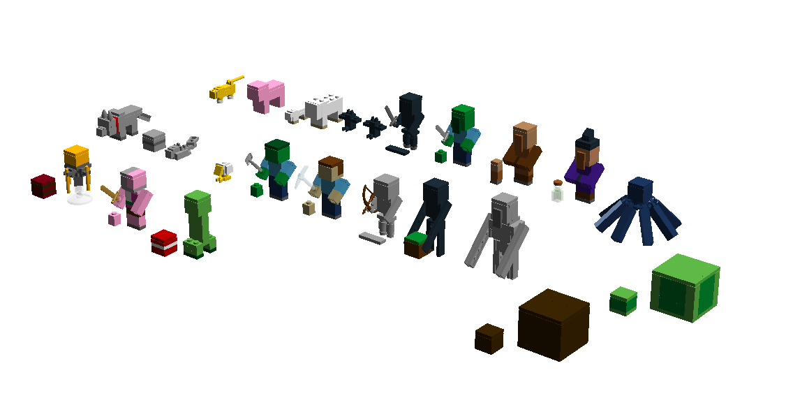 Every Lego Minecraft Mob Lego Minecraft All Lego Minecraft Mobs | My ...