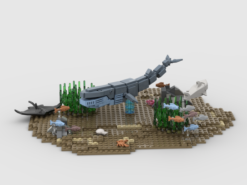 LEGO IDEAS - Blue Whale (Minifigure Scale)