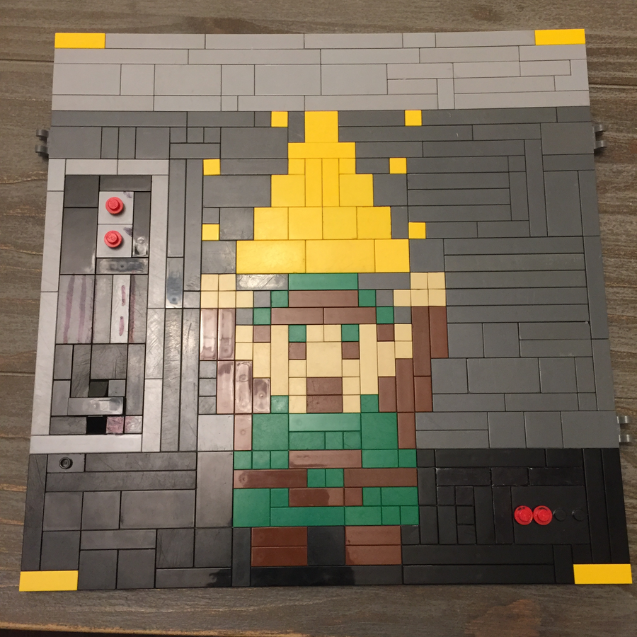 Link Holding Triforce Piece