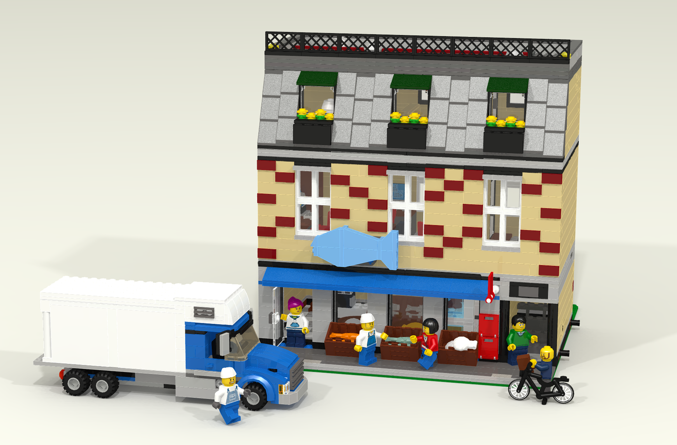 LEGO IDEAS - Seafood Market Modular