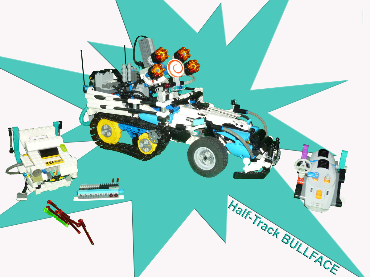 LEGO IDEAS - Half-Track "BULLFACE" and Its Two Fire Modules, Remote ...