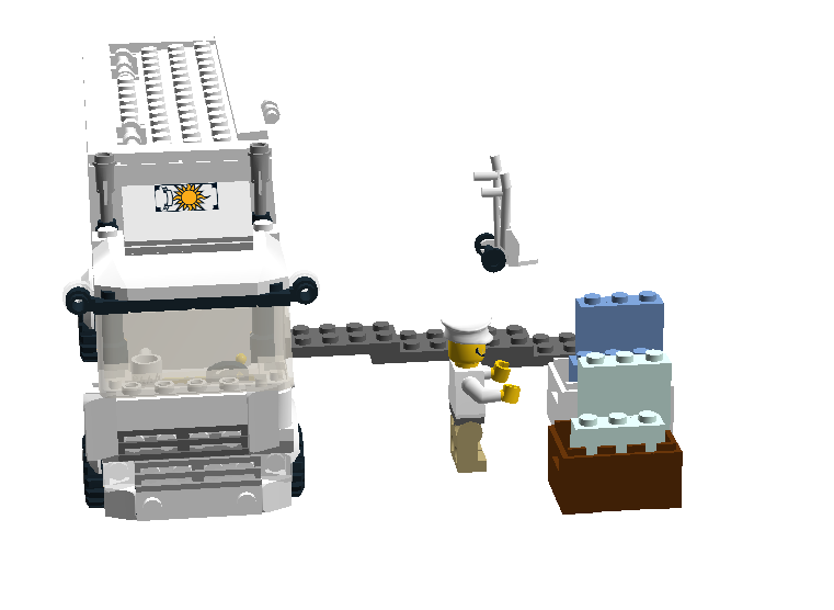 LEGO IDEAS - Sunshine Farms Milk Distribution Small Truck
