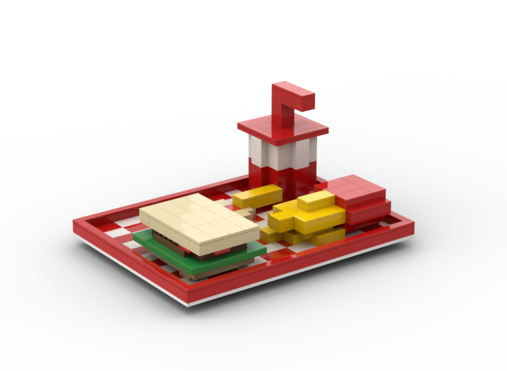 LEGO IDEAS - Fast Food Plate