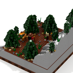 LEGO IDEAS - Mountain Trail Scene