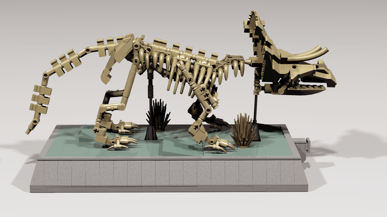 LEGO IDEAS - Triceratops Fossil Skeleton - Natural History Museum