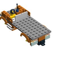 LEGO IDEAS - - Cherry Picker Truck with Trailer and Traffic Signs