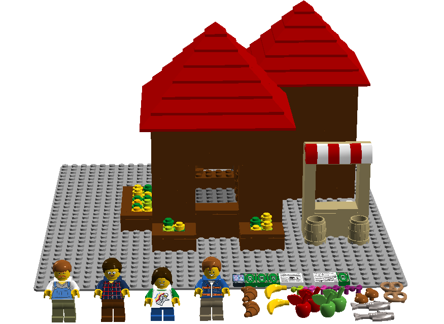 LEGO IDEAS - The Mini Food Market