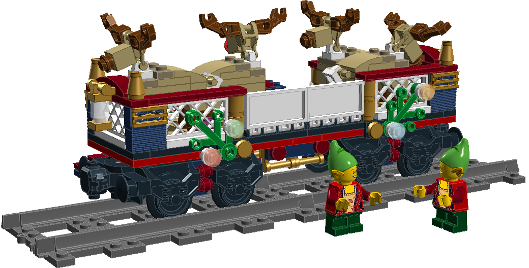 LEGO IDEAS - Winter Village Train - Reindeer Car Expansion Set