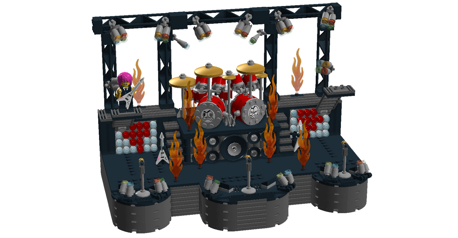 LEGO IDEAS - Rock & Roll Band Concert Stage