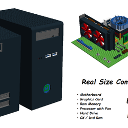 LEGO IDEAS - Real Size Computer With All Parts.