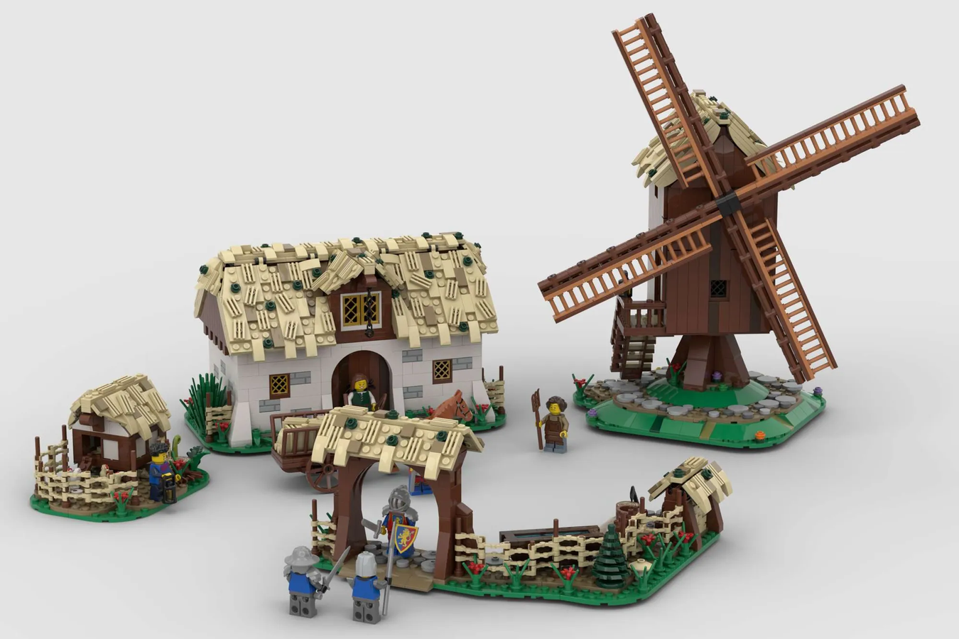 LEGO IDEAS - Medieval Mill and Farm