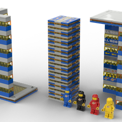 LEGO IDEAS - Classic Space Jenga - Just Add Gravity!