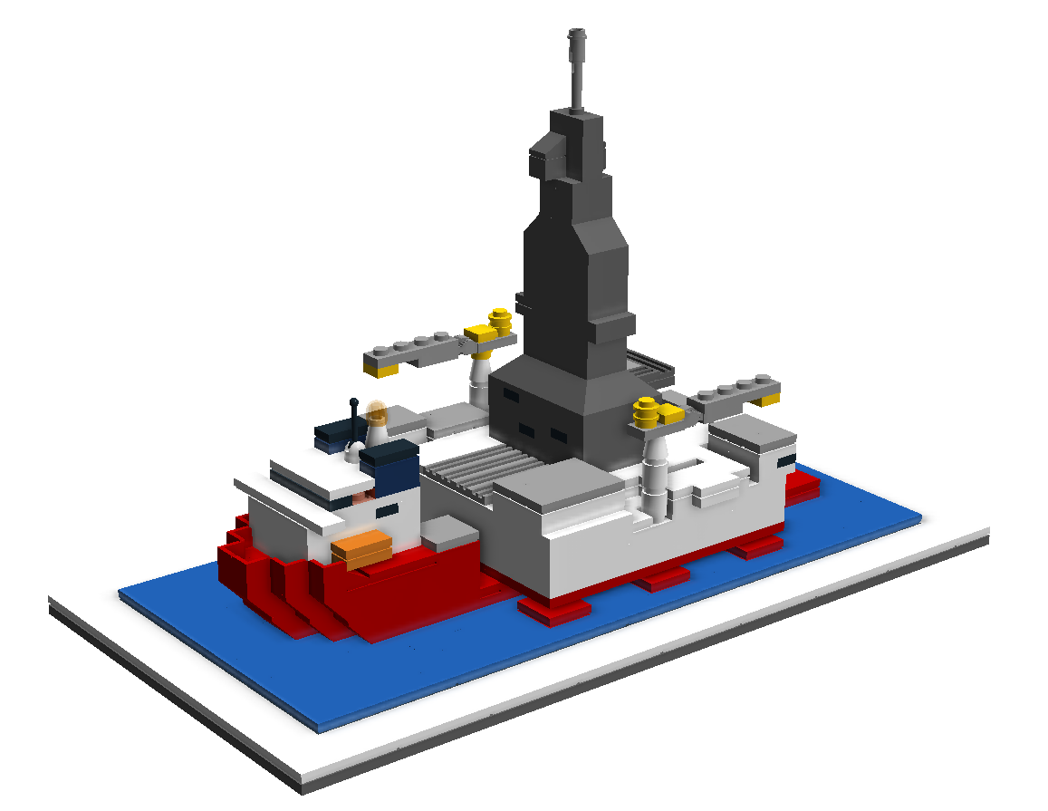 LEGO IDEAS - Heavylift Vessel Mating Russian Drill Rig