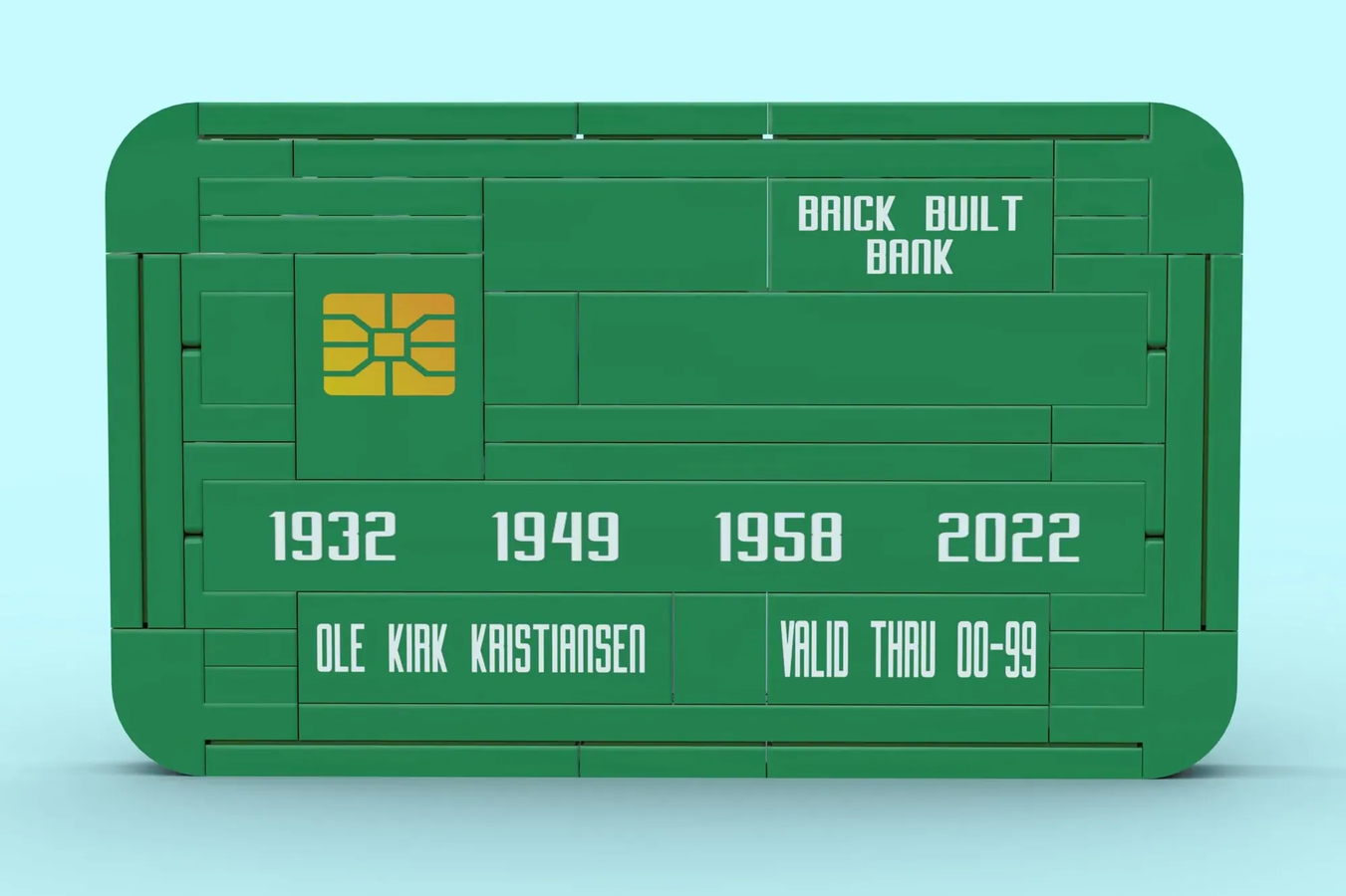LEGO IDEAS - The "Brick Built Bank" Bank Card