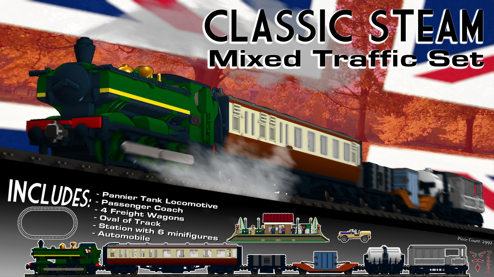 LEGO IDEAS - Classic Steam Mixed Traffic Set