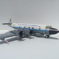 LEGO IDEAS - NOAA P-3 Orion Hurricane Hunter (Kermit Sky Hopper)