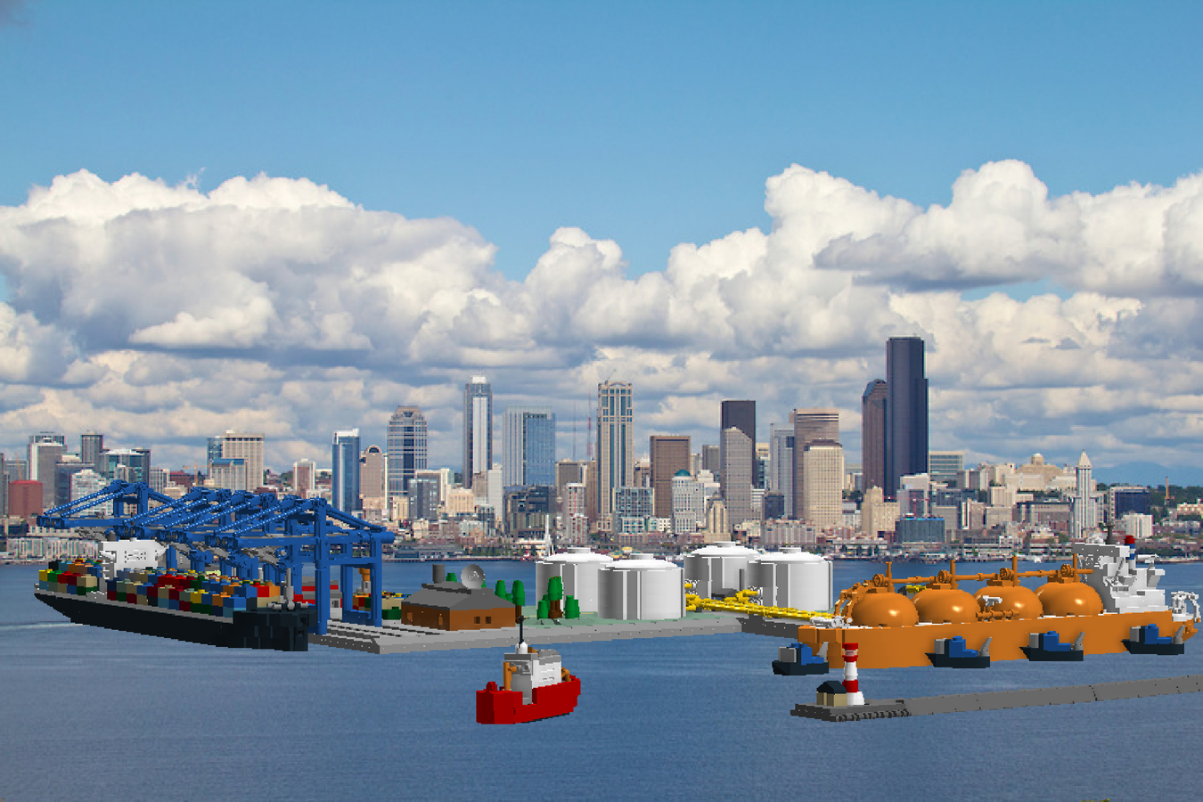 LEGO IDEAS - Busy Micro Seaport