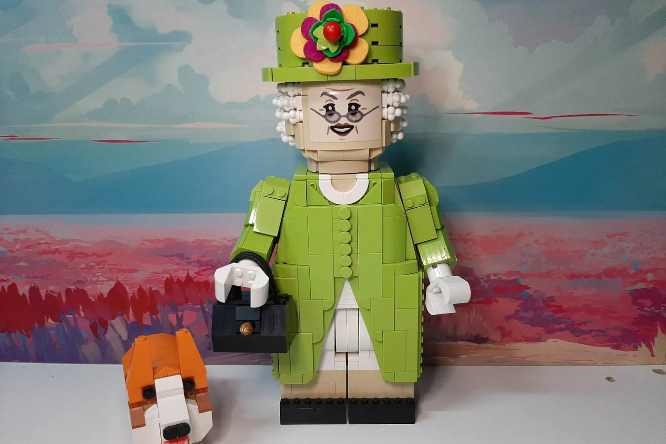 LEGO IDEAS - Queen Elizabeth II and Her Corgi