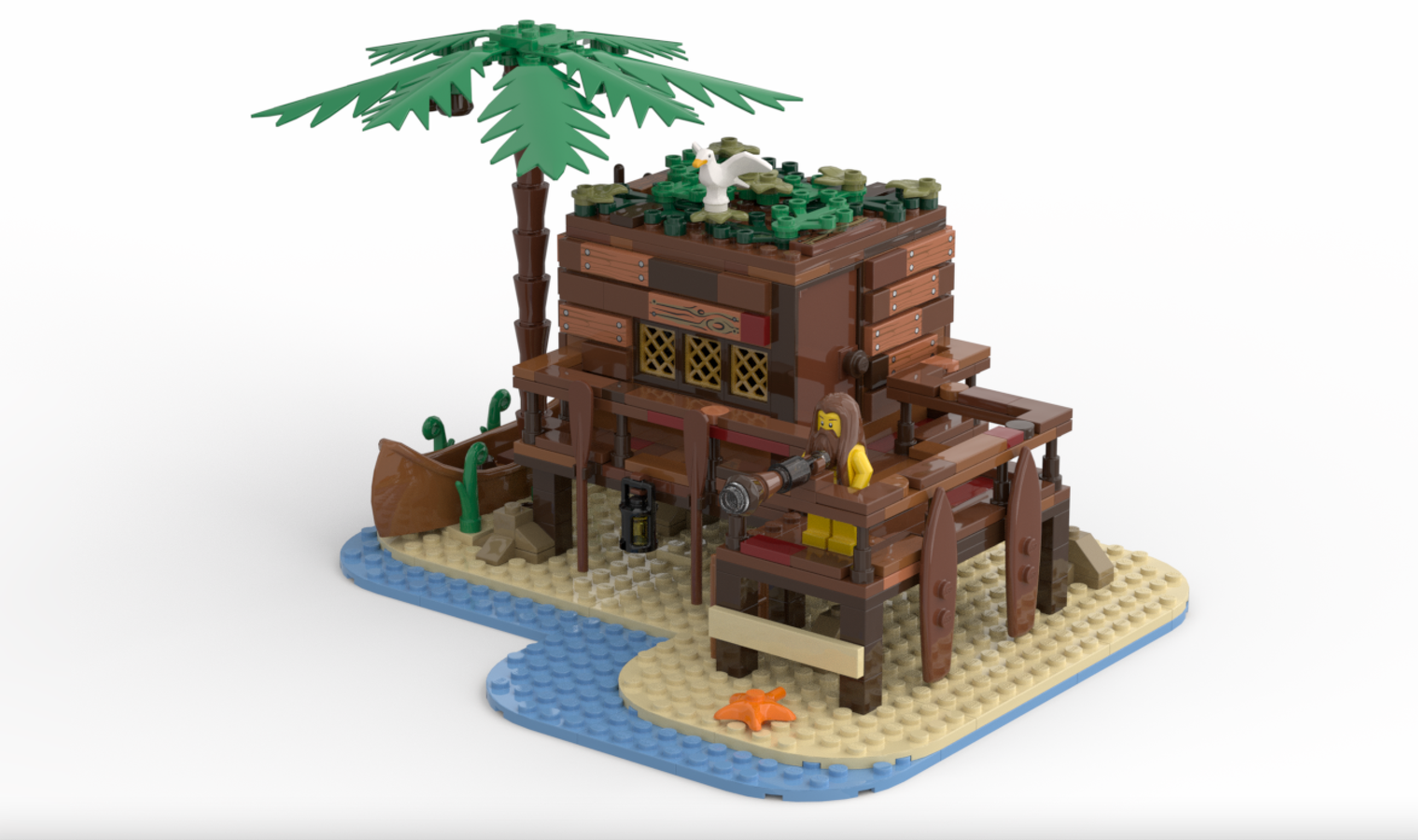 LEGO IDEAS - The Castaway Pirate's Shack