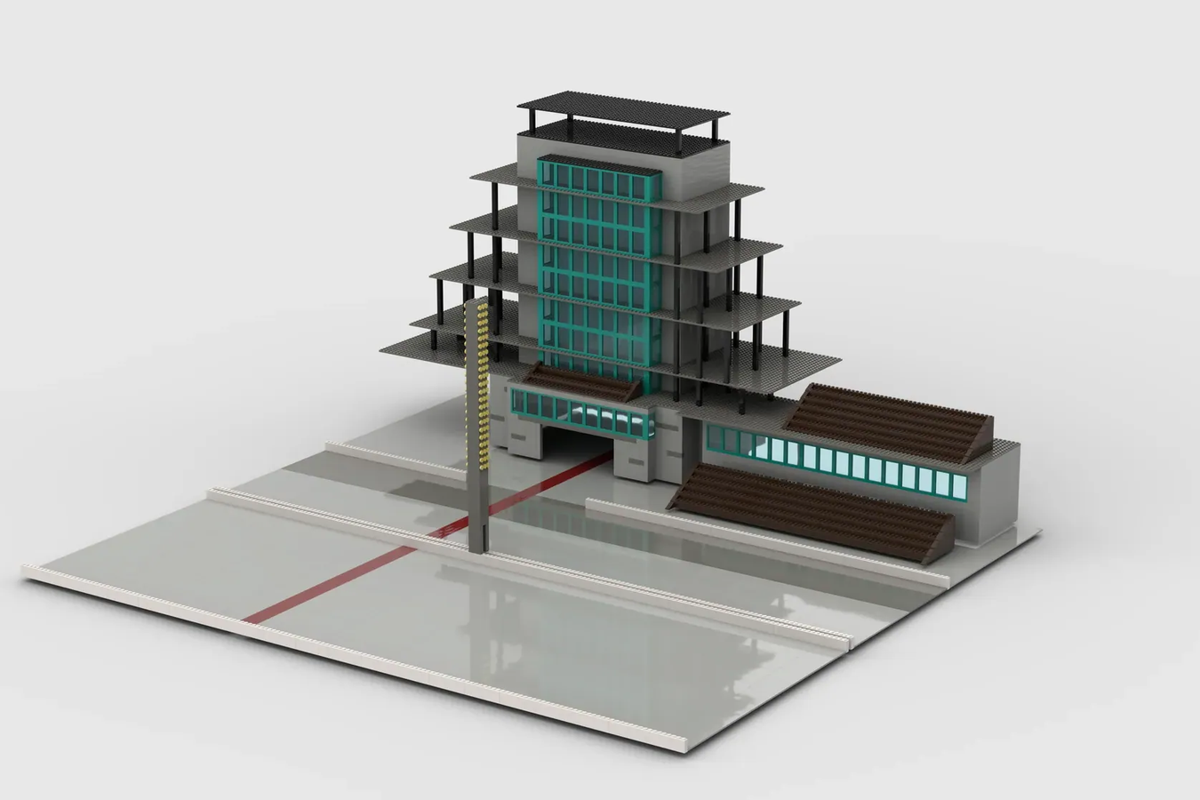 LEGO IDEAS - Indianapolis Motor Speedway Pagoda & Victory Lane