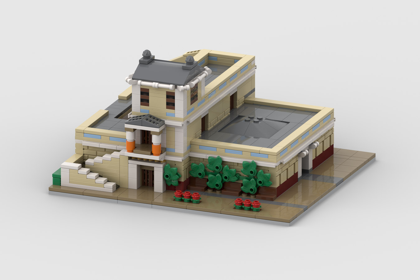 LEGO IDEAS - Pompejanum Aschaffenburg, Germany. Ancient Roman Villa