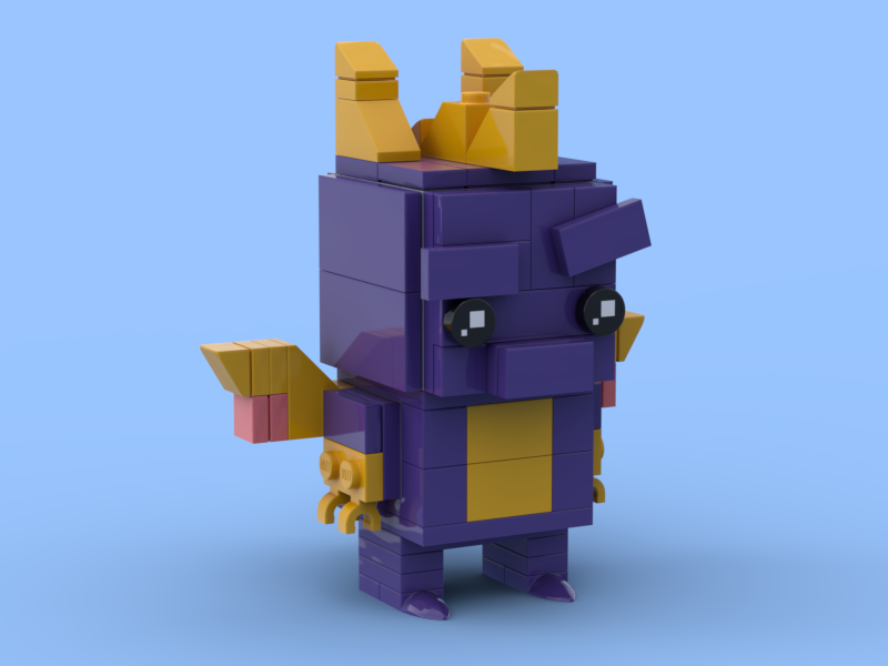LEGO IDEAS - Spyro the Dragon Brickhead