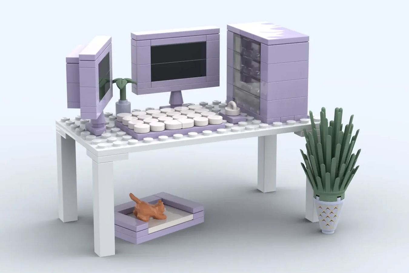 LEGO IDEAS - Pastel Gaming Set Up