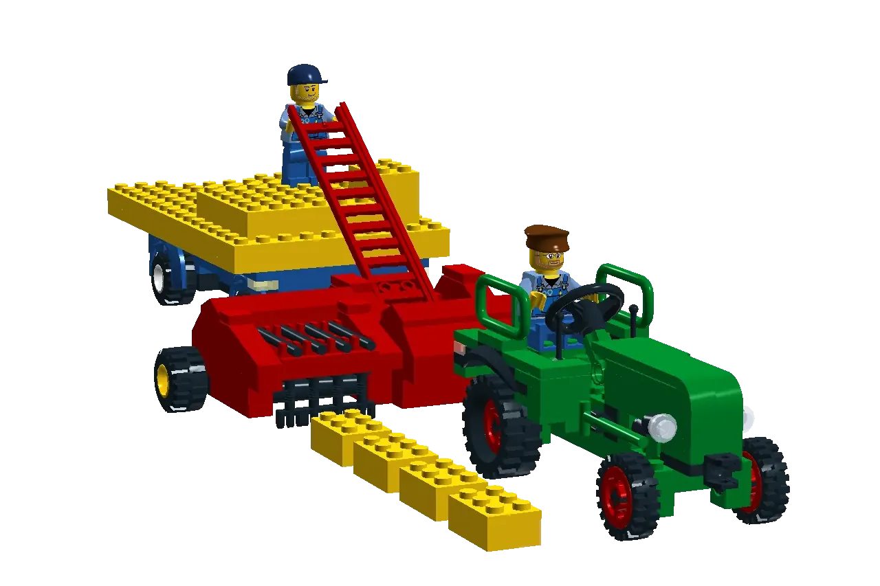 LEGO IDEAS - Farmers Baling Hay