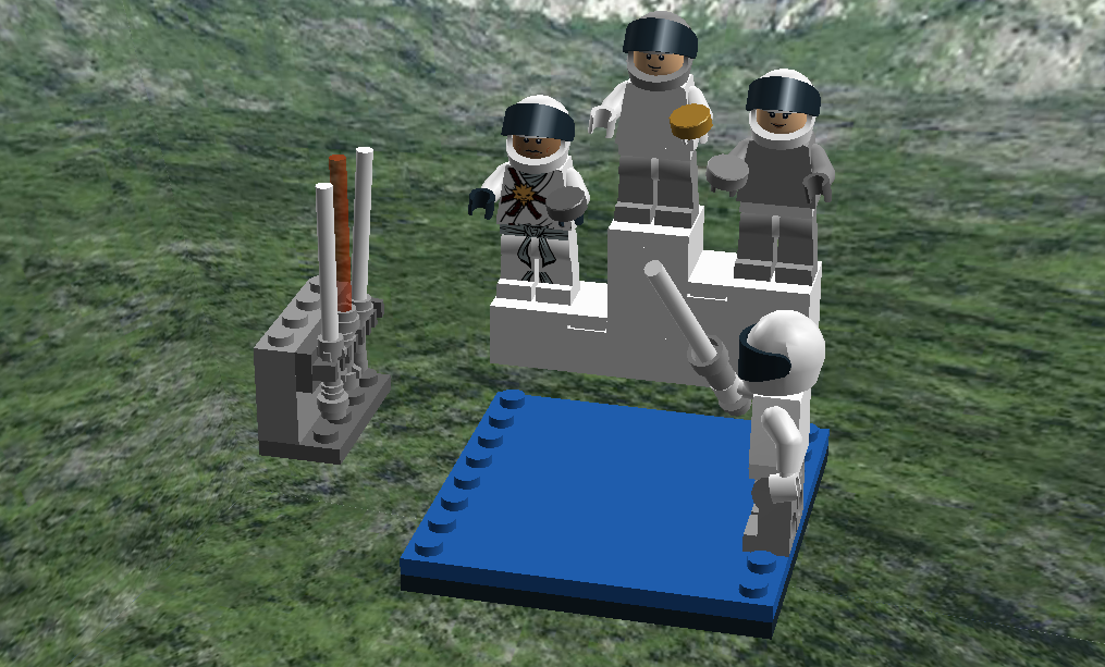 Lego Fencing Minifigure LEGO IDEAS LEGO Olympics Fencing Event