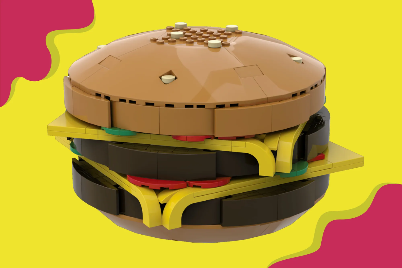 LEGO IDEAS - Double Cheeseburger (1:1 Scale)