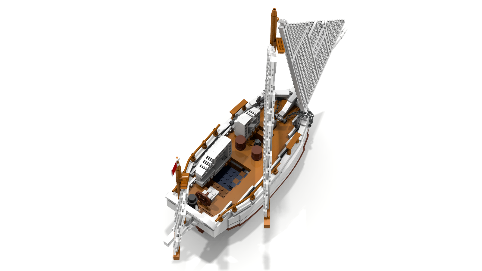 LEGO IDEAS - Sailboat and sailor: Spray and Joshua Slocum