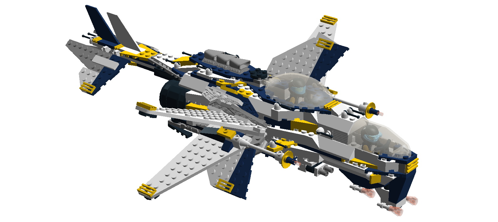 LEGO IDEAS - Assembly Aircraft Company XB-1013 Pharaoh