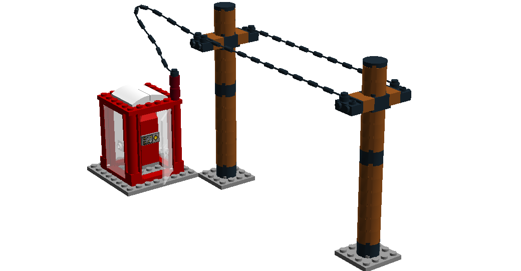LEGO IDEAS - City model 2: Pay phone and Pole