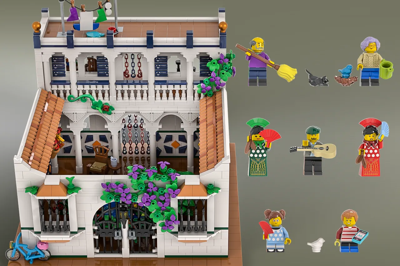 LEGO IDEAS - Andalusian Patio: The Flamenco Dancers.