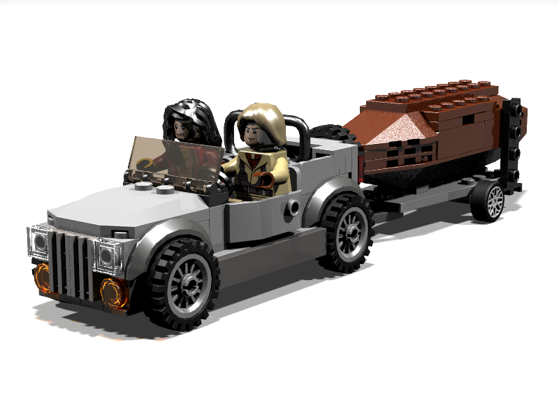 LEGO IDEAS - MacGyver - The Jeep and the Coffin Jet Ski