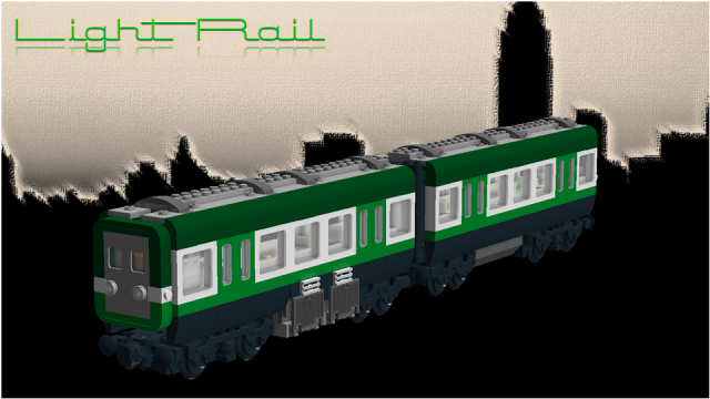 LEGO IDEAS - Light Rail, with PF battery box underneath