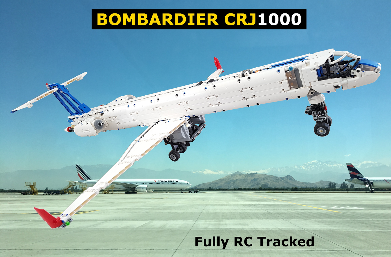 LEGO IDEAS - Bombardier CRJ 1000 Fully RC Tracked