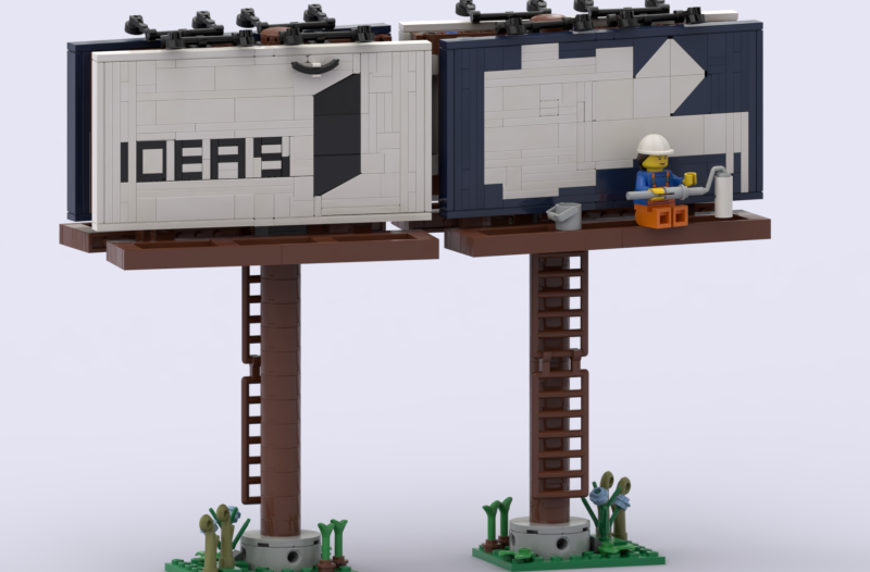 LEGO IDEAS - City Billboards: Painter and LEGO Ideas