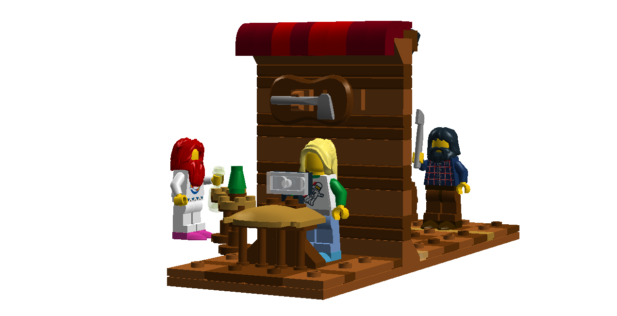 LEGO IDEAS - Axe Throwing Shop