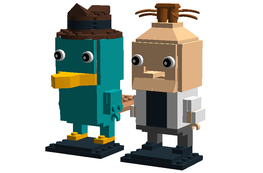 LEGO IDEAS - Phineas and Ferb Perry the Platypus Brickheadz