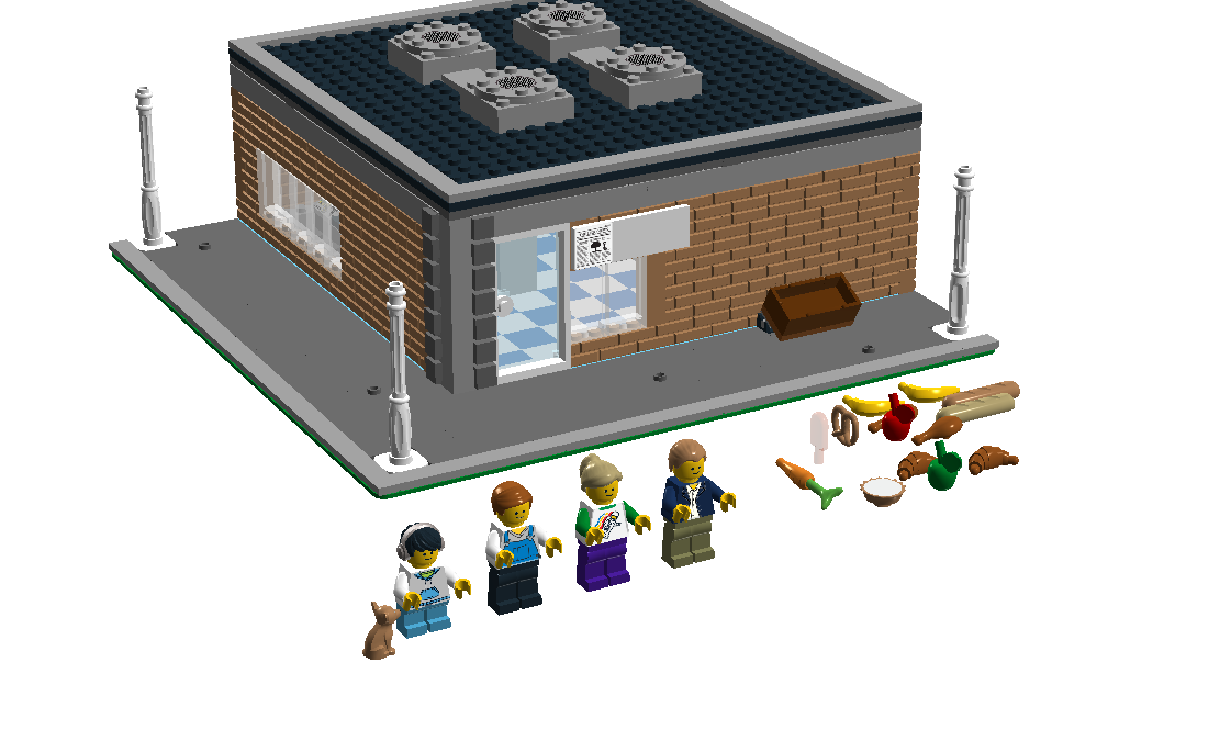 LEGO IDEAS - Modular Corner Shop