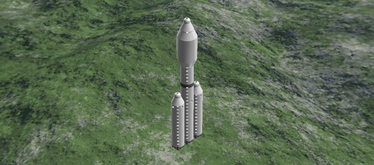 LEGO IDEAS - Falcon Heavy Model LDD