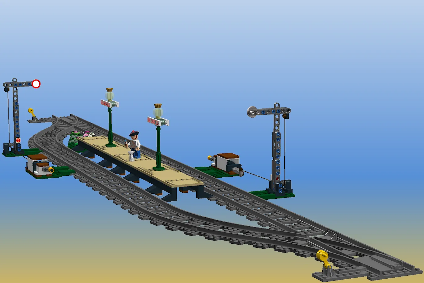 LEGO IDEAS - Semaphore Signals [LDD]