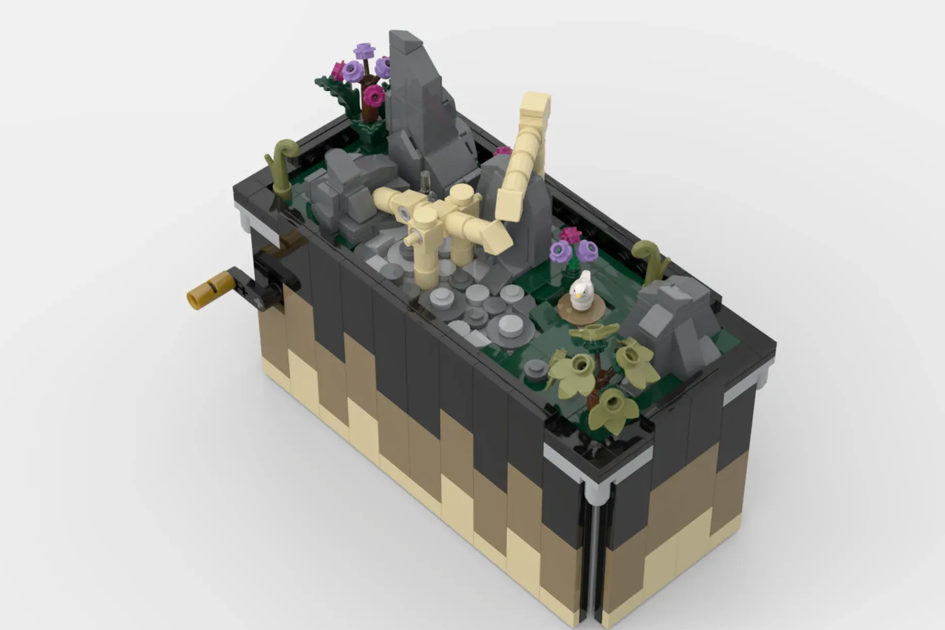 LEGO IDEAS - Shishi Odoshi (Deer Scare) - A Lego Kinetic Sculpture